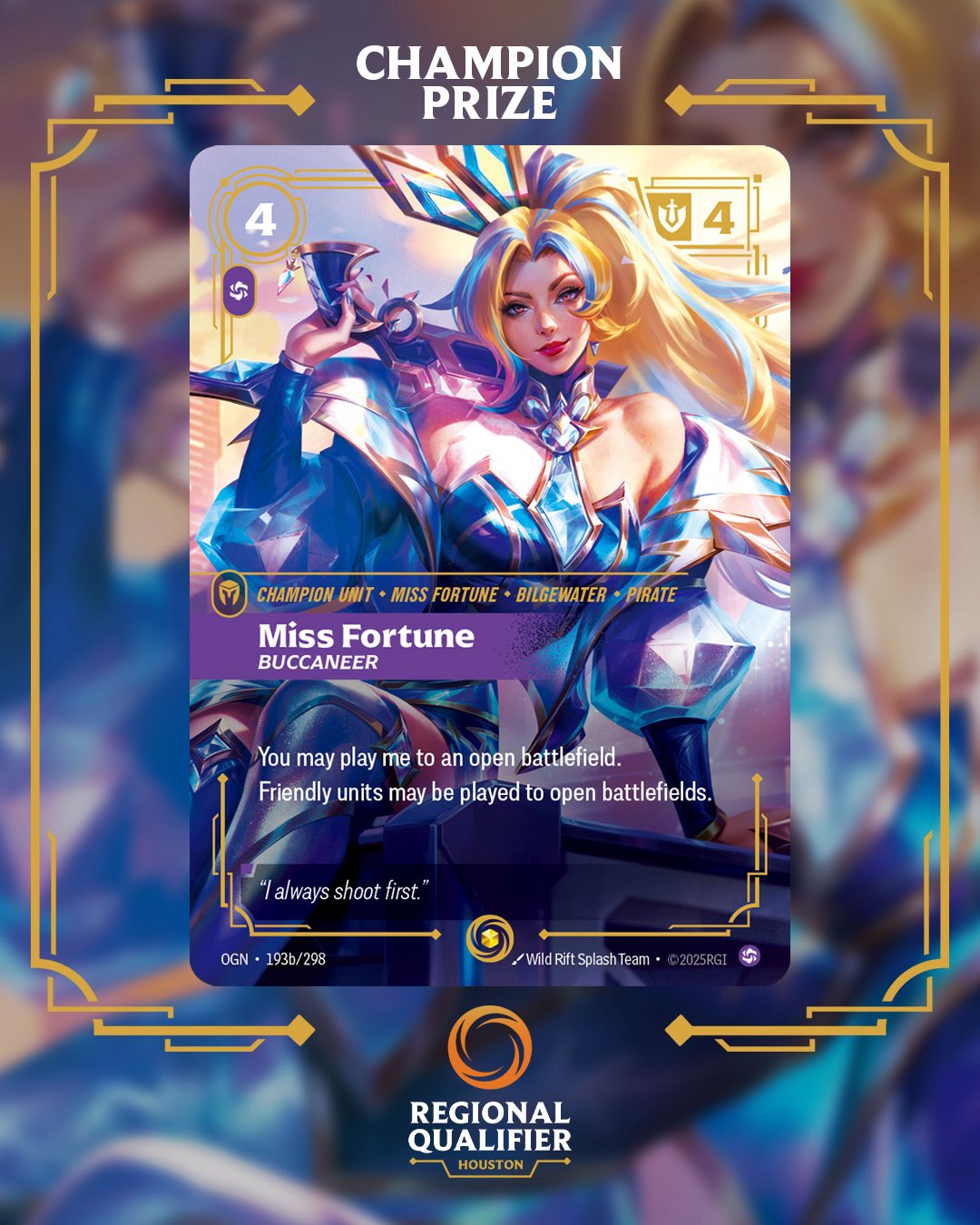 EXCLUSIVE: RQ Houston Champion Miss Fortune card sells for $100,000 ...